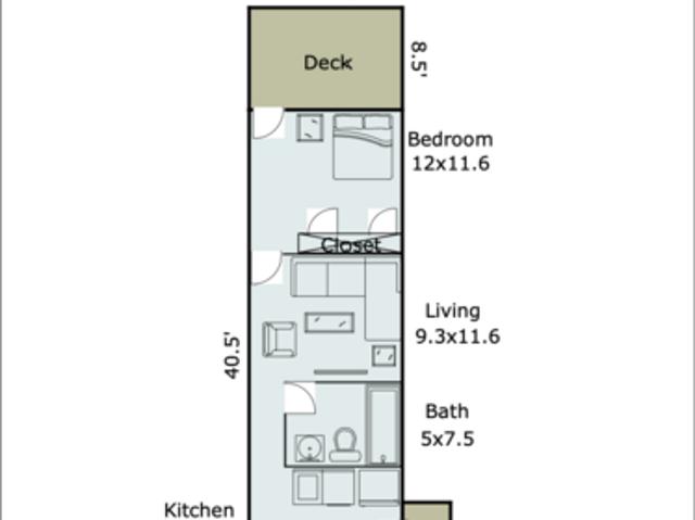 1 BR, 1 BA Apartment 201 Carver St, Unit A, Chapel Hill, NC 27516