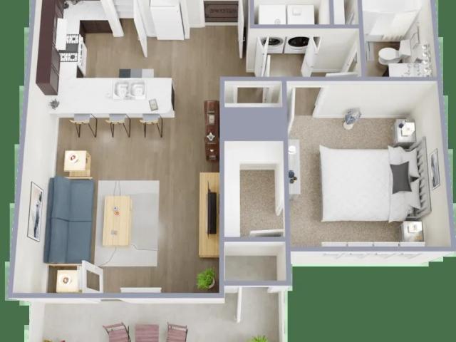 1 BR, 1 BA Apartment 2136 West 34th Street, Houston, TX 77018