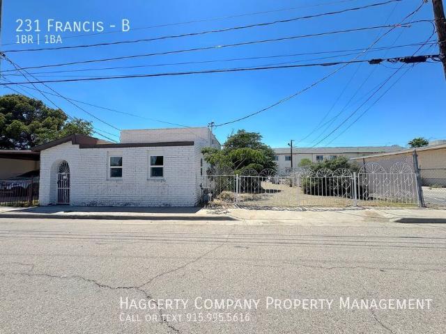 1 BR, 1 BA Apartment 231 Francis, El Paso, TX 79905