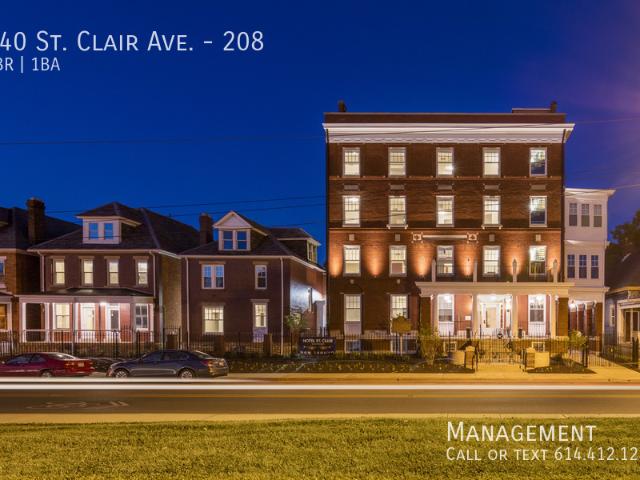 1 BR, 1 BA Apartment 340 St. Clair Ave Columbus, OH 43203