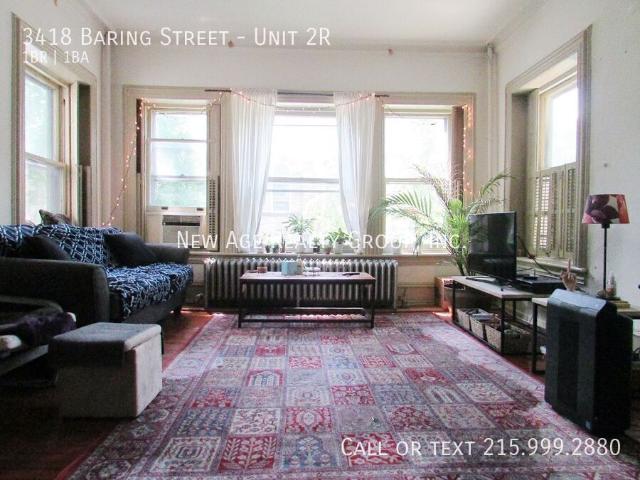1 BR, 1 BA Apartment 3418 Baring Street, Philadelphia, PA 19104
