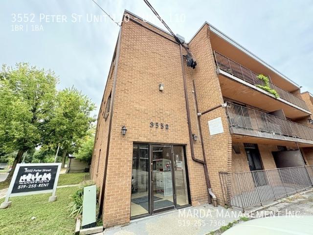 1 BR, 1 BA Apartment 3552 Peter St Unit 110, Windsor, ON N9C 1J5