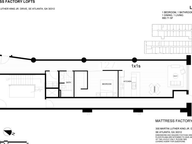 1 BR, 1 BA Apartment 300 Martin Luther King Jr Dr SE Unit 127, Atlanta, GA 30312