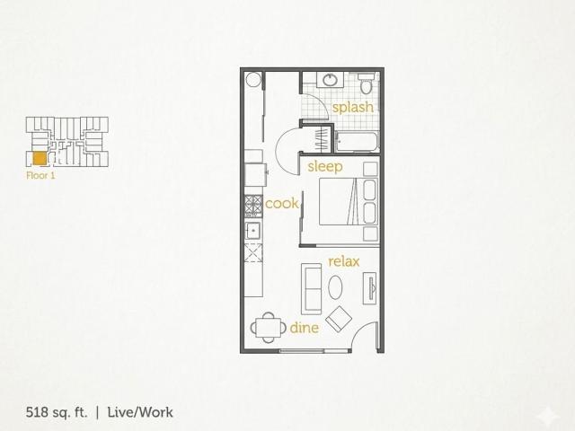1 BR, 1 BA Apartment 3036 16th Ave W unit, Seattle, WA 98119