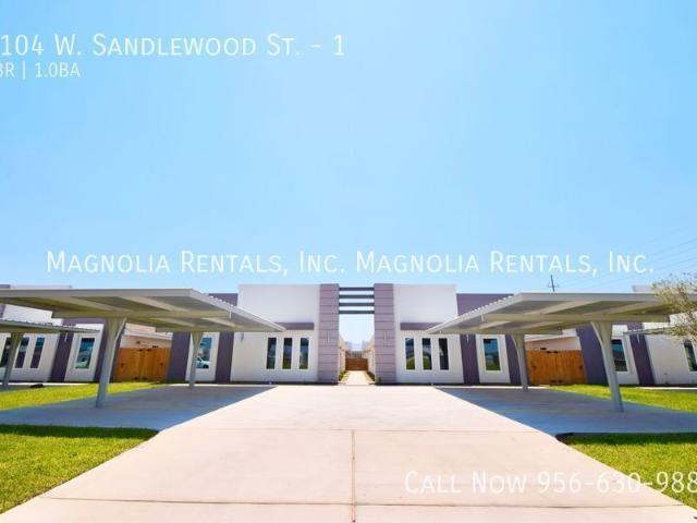 1 BR, 1 BA Apartment 3104 W. Sandlewood St Edinburg, TX 78539