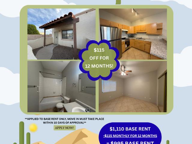 1 BR, 1 BA Apartment 311 W Pastime Road, Tucson, AZ 85705