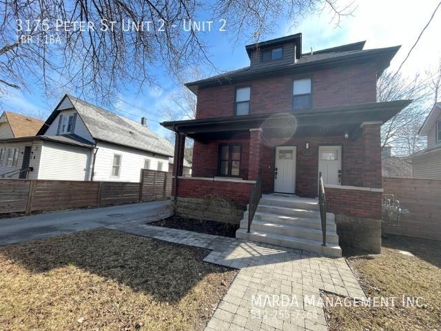 1 BR, 1 BA Apartment 3175 Peter St Unit 2, Windsor, ON N9C 1H4