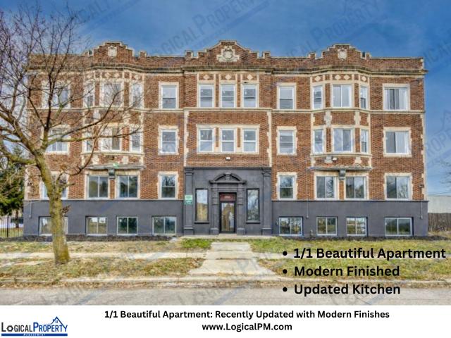 1 BR, 1 BA Apartment 3295 Rochester St, Detroit, MI 48206