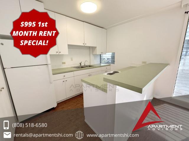1 BR, 1 BA Apartment 3340 Campbell Ave, Honolulu, HI 96815