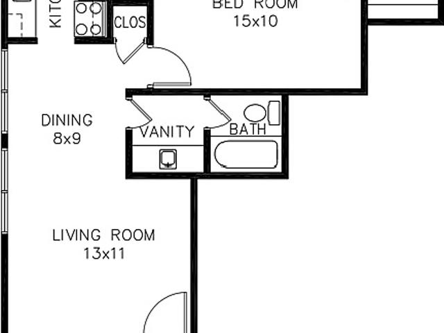 1 BR, 1 BA Apartment 4425 Gilbert Avenue Unit 305, Dallas, TX 75219