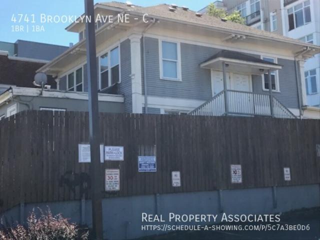 1 BR, 1 BA Apartment 4741 Brooklyn Ave NE, Seattle, WA 98105