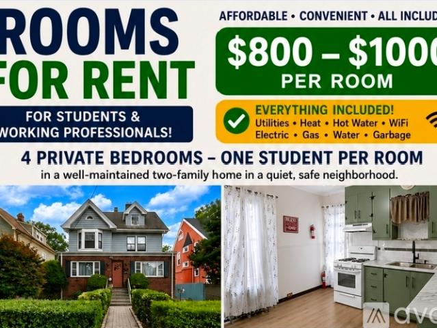 1 BR, 1 BA Apartment 558 Argyle Avenue, Unit 4, City Of Orange, NJ 07050