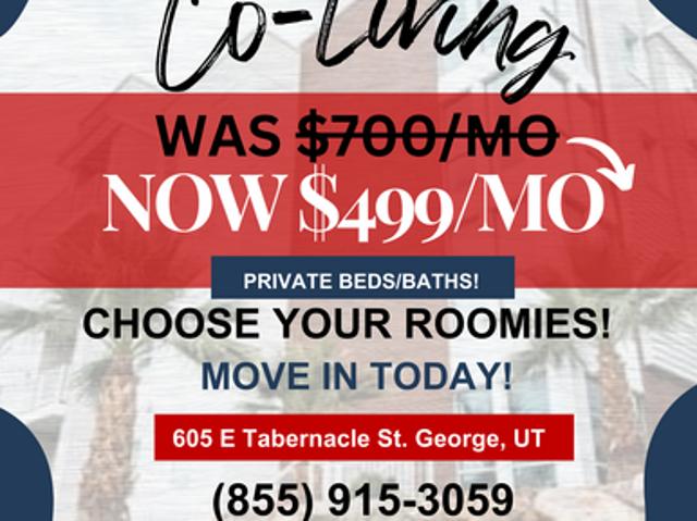 1 BR, 1 BA Apartment 605 E Tabernacle St, Unit 2, St. George, UT 84770