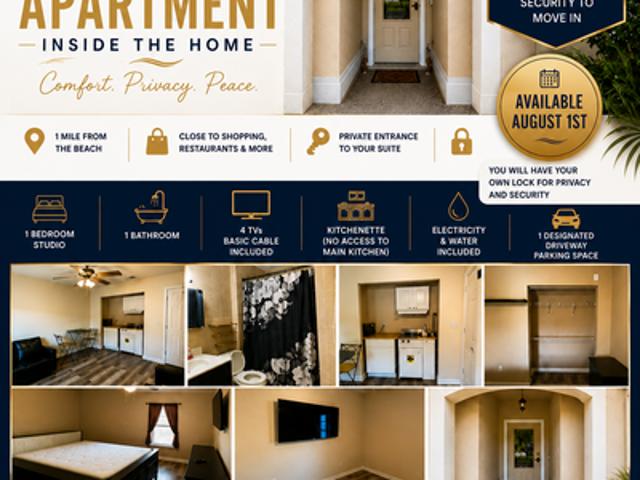1 BR, 1 BA Apartment 625 Clairmont Lane, South Daytona, FL 32119
