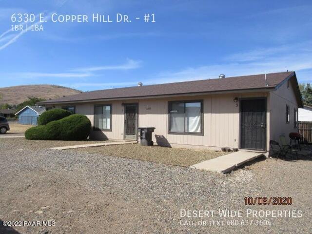 1 BR, 1 BA Apartment 6330 E. Copper Hill Dr Prescott Valley, AZ 86314