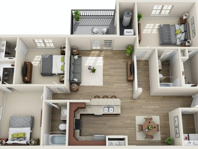 1 BR, 1 BA Apartment 75 East Veterans Drive Unit 1 bed, 1 bath, $1230, Cookeville, TN 38501