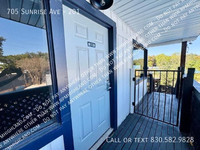 1 BR, 1 BA Apartment 705 Sunrise Ave, Sunrise Beach Village, TX 78643