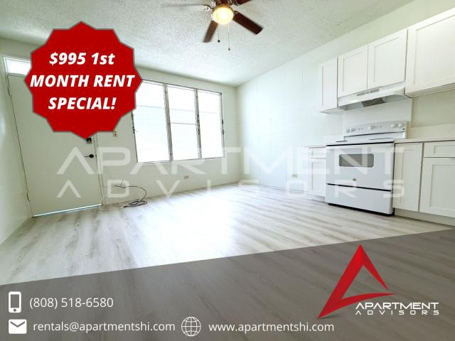 1 BR, 1 BA Apartment 733 Pensacola St, Honolulu, HI 96814