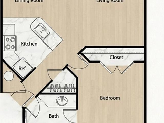 1 BR, 1 BA Apartment 8821 N Hill N Dale, Unit 18, Spokane, WA 99218