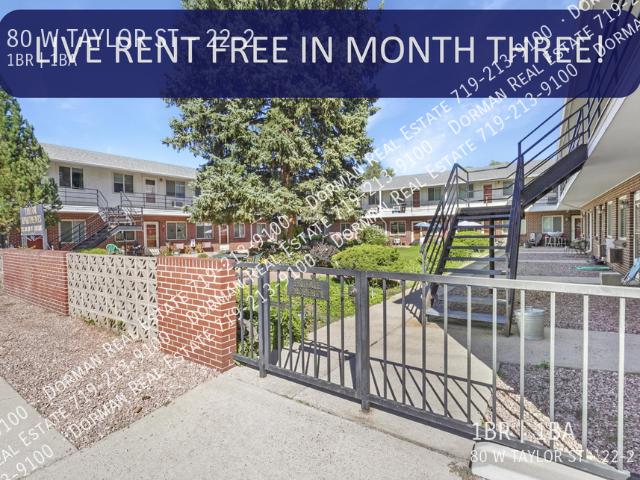 1 BR, 1 BA Apartment 80 W TAYLOR ST, COLORADO SPRINGS, CO 80907