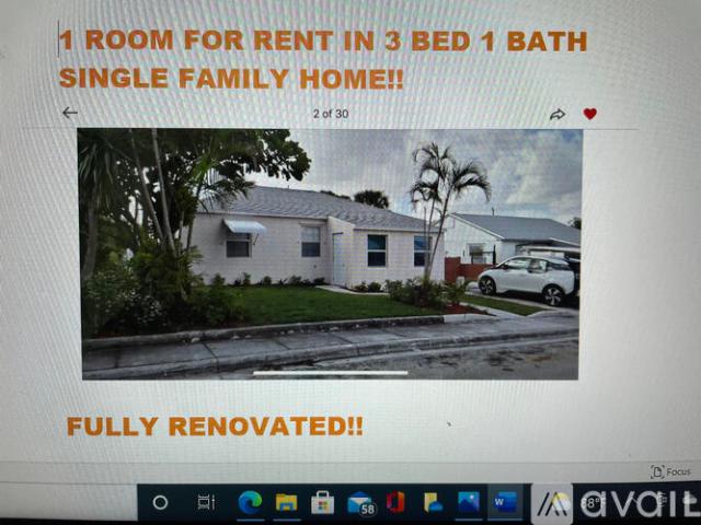 1 BR, 1 BA Apartment 825 West 3rd Street, West Palm Beach, FL 33404
