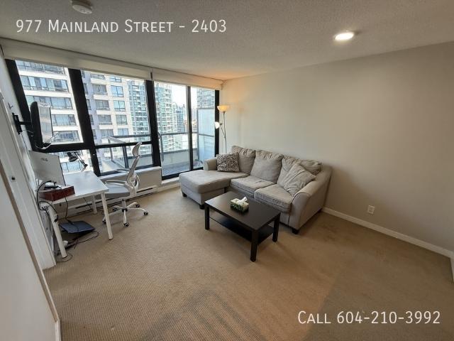 1 BR, 1 BA Apartment 977 Mainland Street, Vancouver, BC V6B 1T2