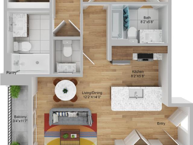 1 BR, 1 BA Apartment 933 Penn Street Unit PR 508, Philadelphia, PA 19123