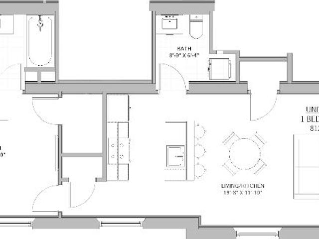 1 Br, 2 bath, Apartment 262 Blackstone Boulevard