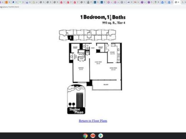 1 Br, 2 bath, Condo 3705 South George Mason Drive