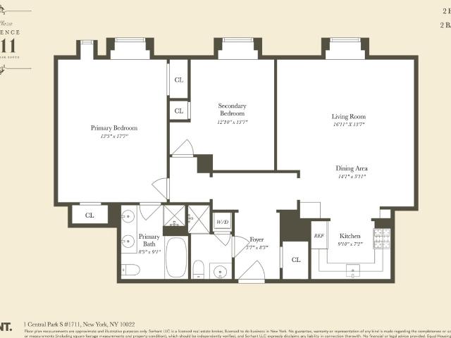 1 Central Park South, Unit 1711