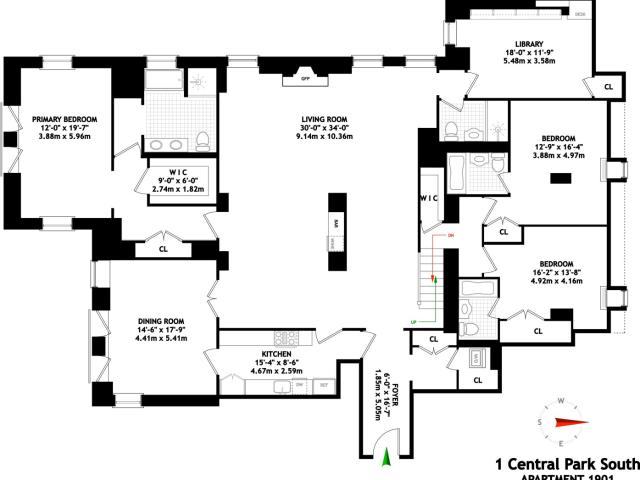 1 Central Park South, Unit 1901 | Compass