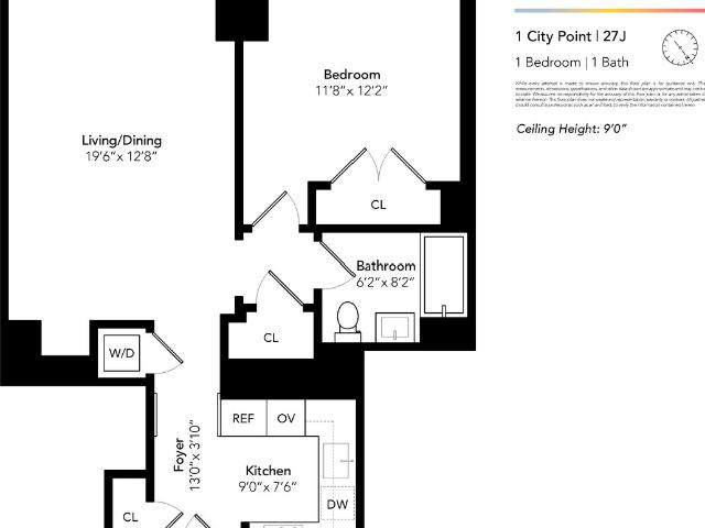 1 City Point, Unit 27J