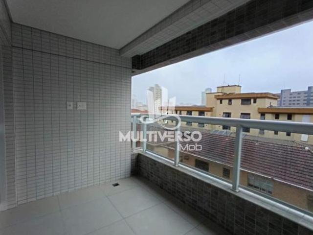 1 quarto com 54m² de conforto, varanda e lazer completo no Boqueirão, Santos