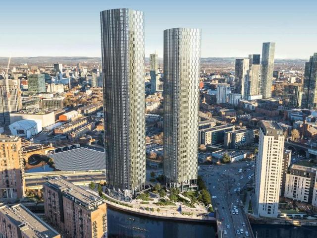 1 Trinity Way, Manchester, M3 2 bed apartment to rent £1,700 pcm £392 pw