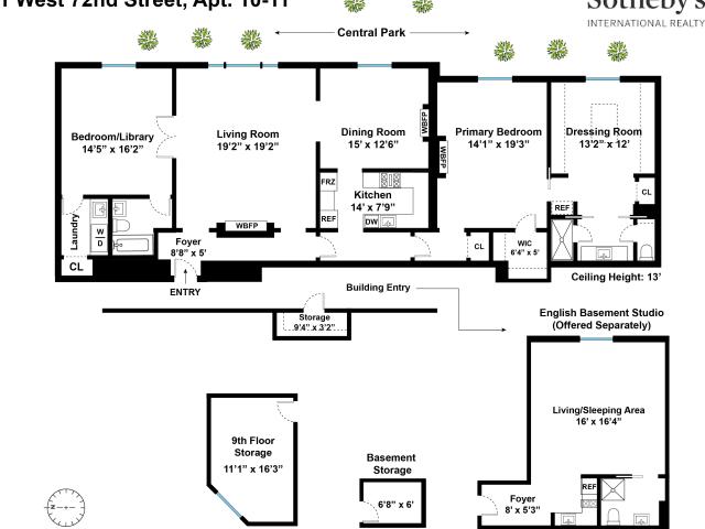 1 West 72nd Street, Unit 1011