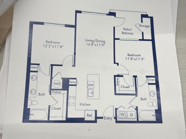 1b available in a 2b 2b apartment