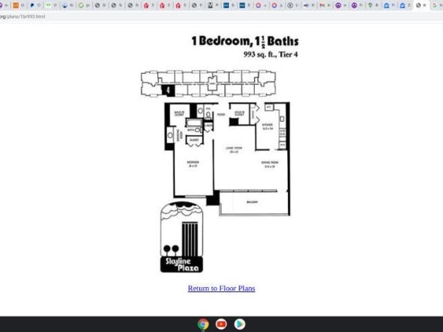 1BR.5Bath Condoreserved garageAll Util. Includ