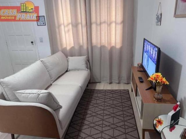 200 metros da praia, sobrado em condomínio fechado 1 quarto, 58 m² por R$ 340.000 Centro Mongagu