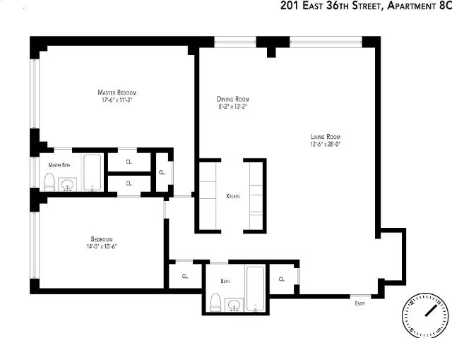201 East 36th Street, Unit 8C