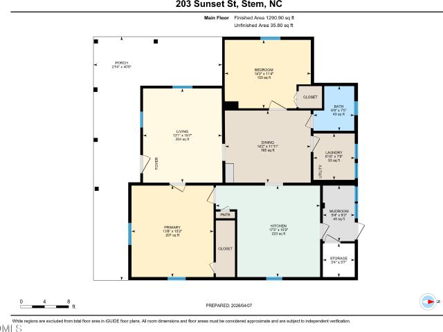 203 Sunset St, Stem, NC 27581 | MLS #10159 | Compass