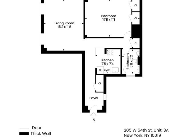 205 West 54th Street, Unit 3A