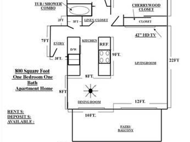 $2075 / 1br 800ft² Super Spacious, New Kitchen Appliances. Available Now