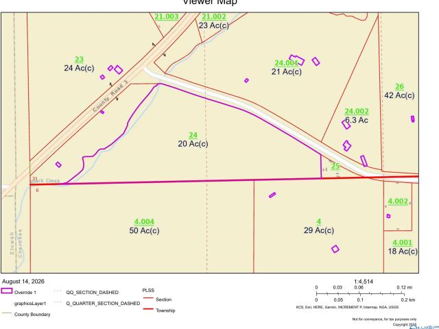 20 acres County Road 36