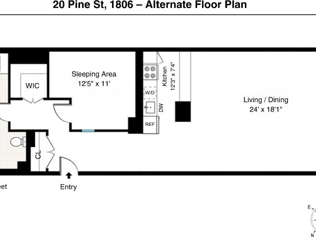 20 Pine Street, Unit 1806