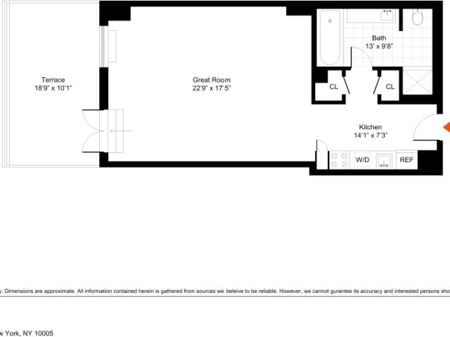 20 Pine Street, Unit 2502