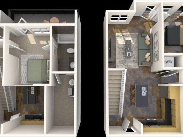 2100 Acklen Flats 2 Bedroom Apartment for Rent at 2104 Acklen Ave, Nashville, TN 37212 Hillsboro West End