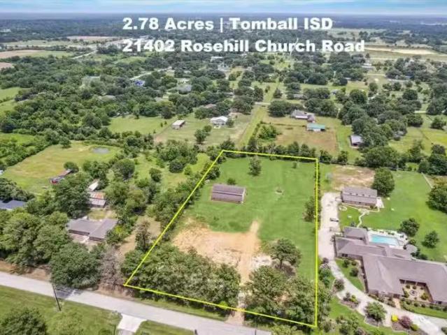 21402 ROSEHILL CHURCH RD, TOMBALL, TX 77377 Vacant Land For Sa.