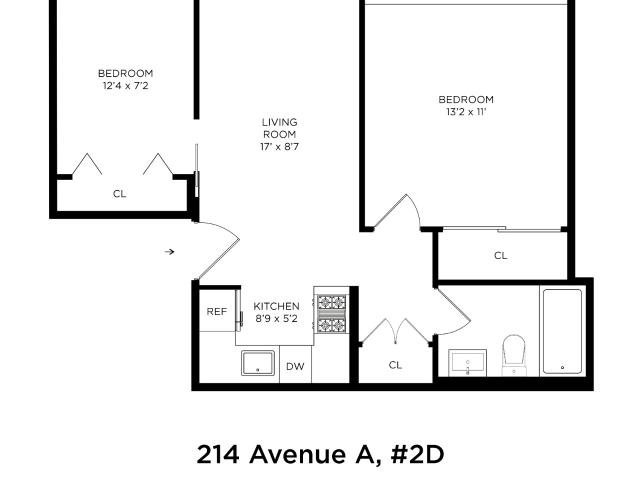 214 216 Avenue A, Unit 2D | Compass
