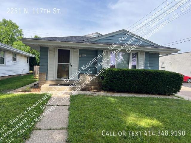 2251 N. 117th St 3 beds, 1 full and 1 half bath