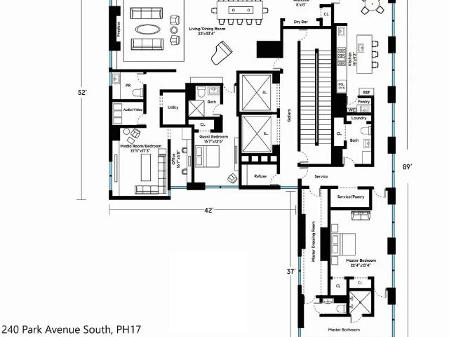 240 Park Avenue South, Unit PH17